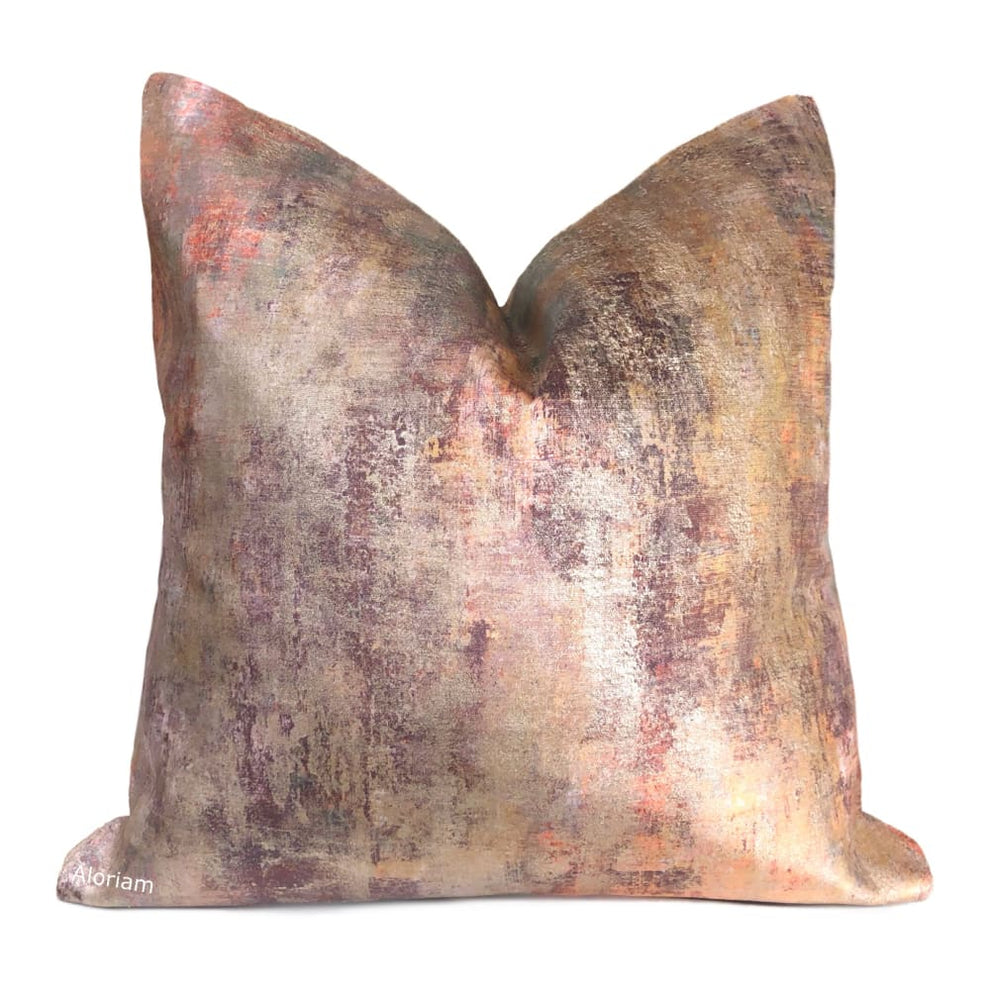 Circe Rose Gold Sunset Velvet Pillow Cover – Aloriam