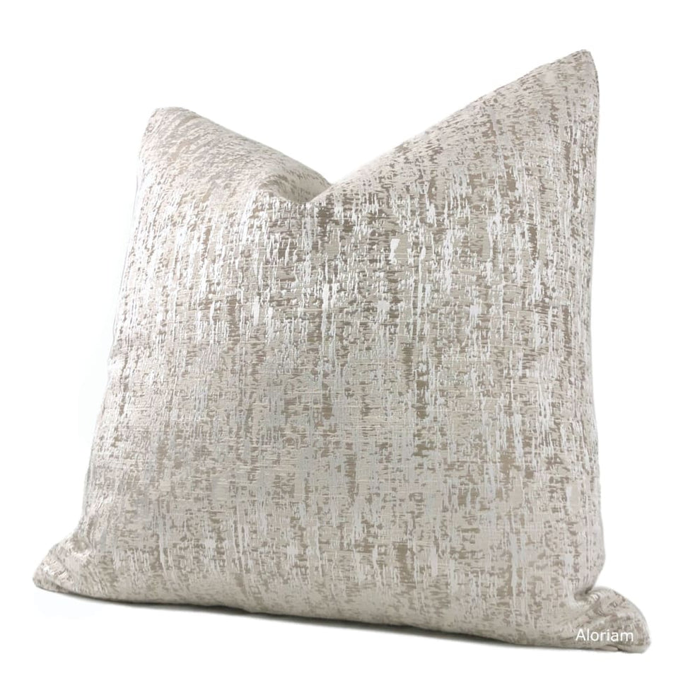 Emmanuel Pearl Ecru Modern Texture Pillow Cover – Aloriam