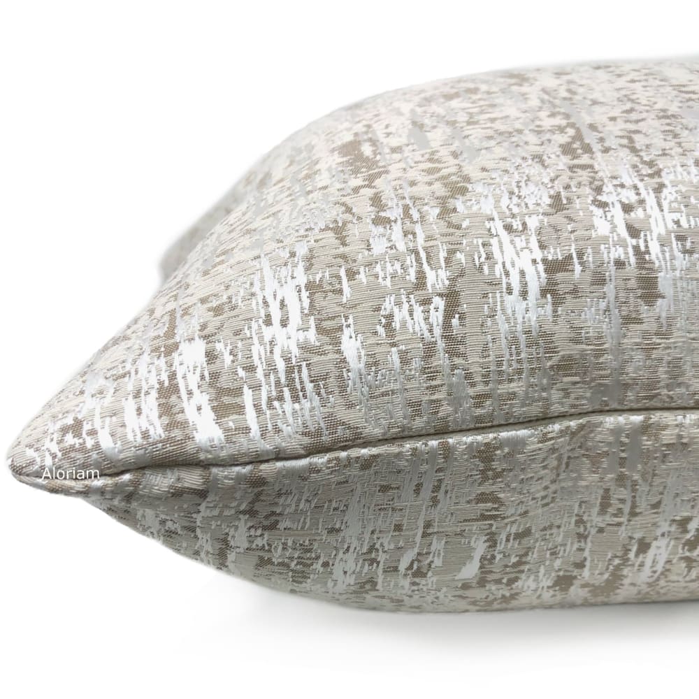 Emmanuel Pearl Ecru Modern Texture Pillow Cover – Aloriam