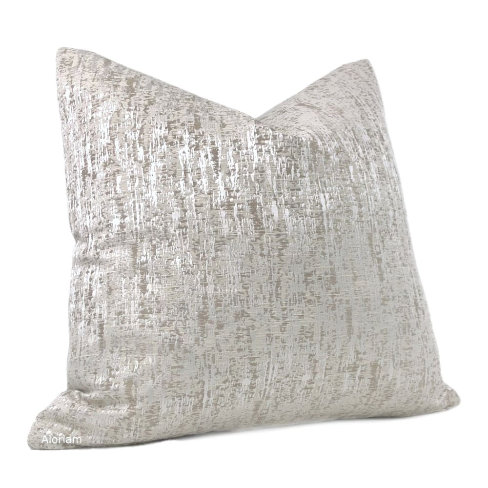 Emmanuel Pearl Ecru Modern Texture Pillow Cover – Aloriam