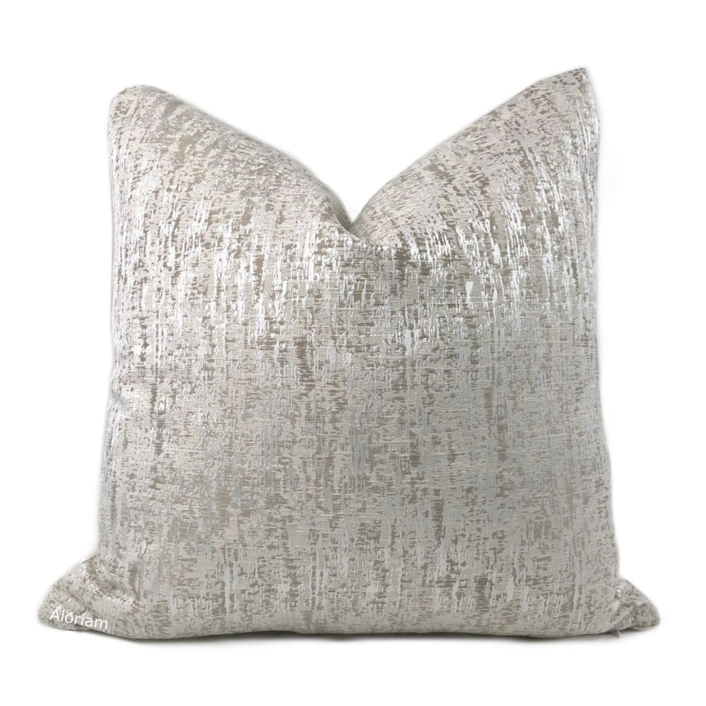 Emmanuel Pearl Ecru Modern Texture Pillow Cover – Aloriam