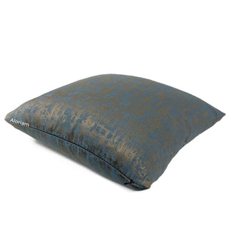Bruno Slate Blue Bronze Brown Abstract Pillow Cover – Aloriam