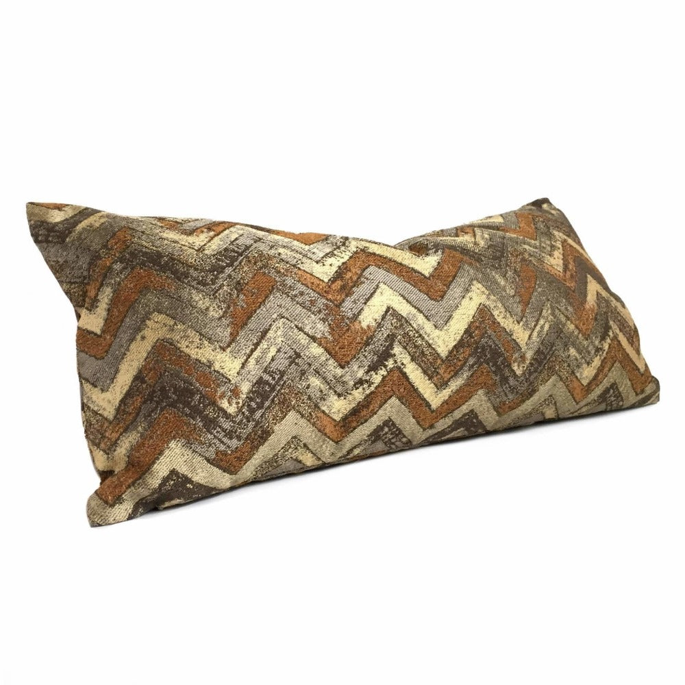 Earth Tones Herringbone Chevron Geometric Pillow Cover – Aloriam
