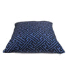 Hercules Greek Key Geometric Jacquard Navy Blue Pillow Cover – Aloriam