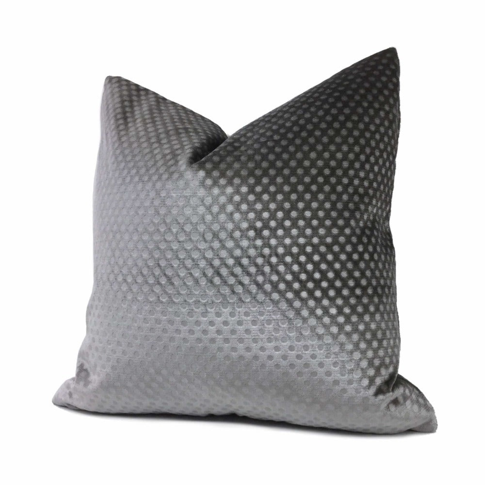 Light Gray Dimple Dots Velvet Pillow Cover (CLEARANCE) – Aloriam