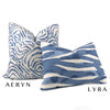 Lyra Blue White Brushstrokes Pillow Cover – Aloriam