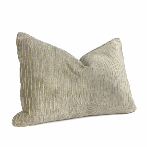Manuel Canovas Bresis Taupe Zig Zag Velvet Pillow Cover – Aloriam