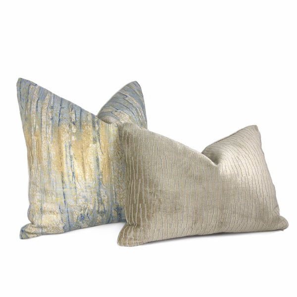 Manuel Canovas Bresis Taupe Zig Zag Velvet Pillow Cover – Aloriam