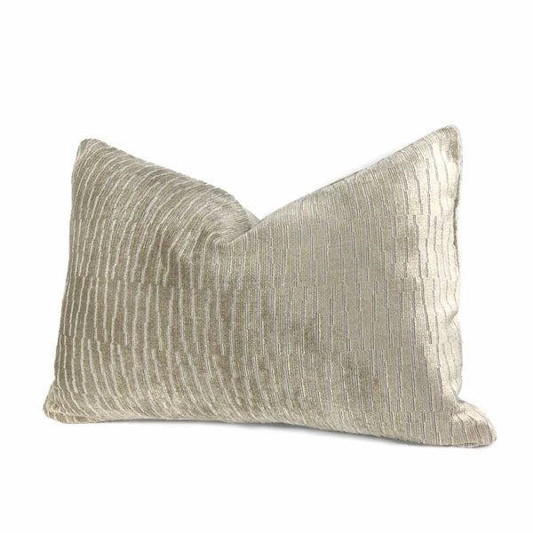 Manuel Canovas Bresis Taupe Zig Zag Velvet Pillow Cover – Aloriam