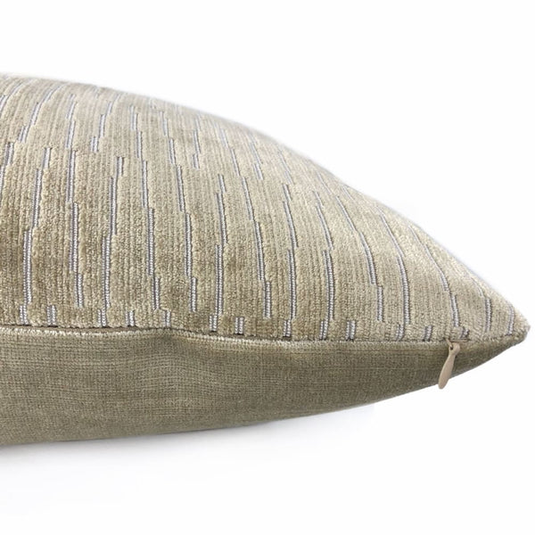 Manuel Canovas Bresis Taupe Zig Zag Velvet Pillow Cover – Aloriam
