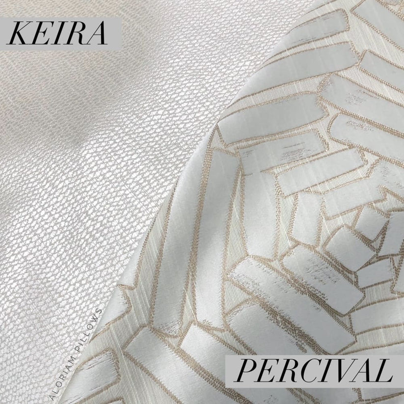 Percival Cream Gold Freeform Hexagons Pillow Cover – Aloriam