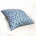 (CLEARANCE) Chambray Denim Blue "O" Geometric Dots Linen Pillow Cover ...