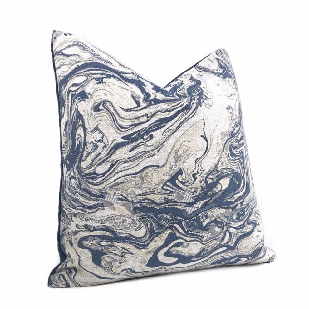 Zephyr Blue Atmospheric Swirls Pillow Cover – Aloriam