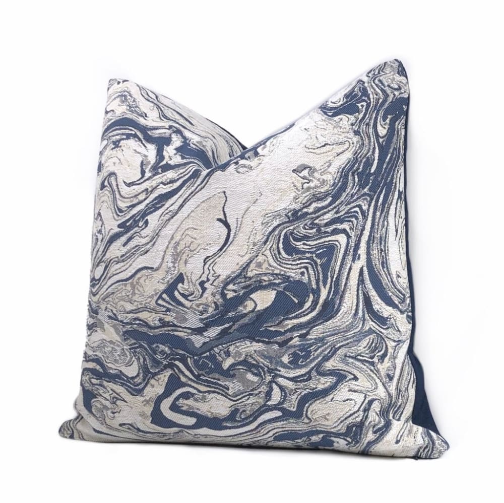 Zephyr Blue Atmospheric Swirls Pillow Cover – Aloriam
